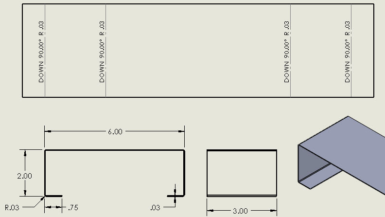 How to Show Sheet Metal Bend Lines in a SOLIDWORKS Drawing How to Show Sheet Metal Bend Lines in a SOLIDWORKS Drawing