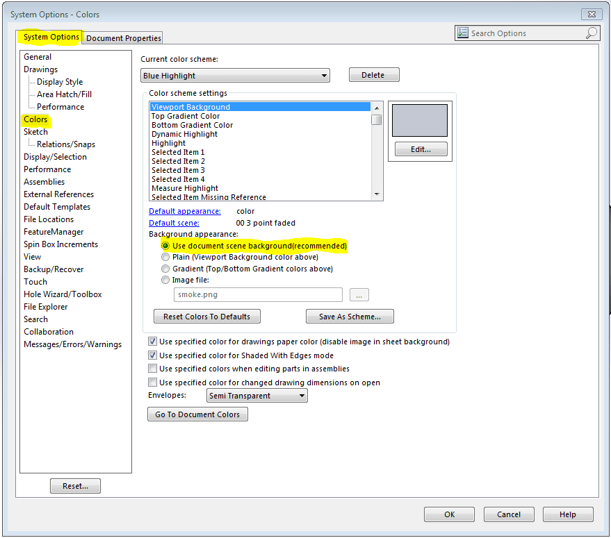 SOLIDWORKS: How To Change Your Background Appearance - Computer Aided ...