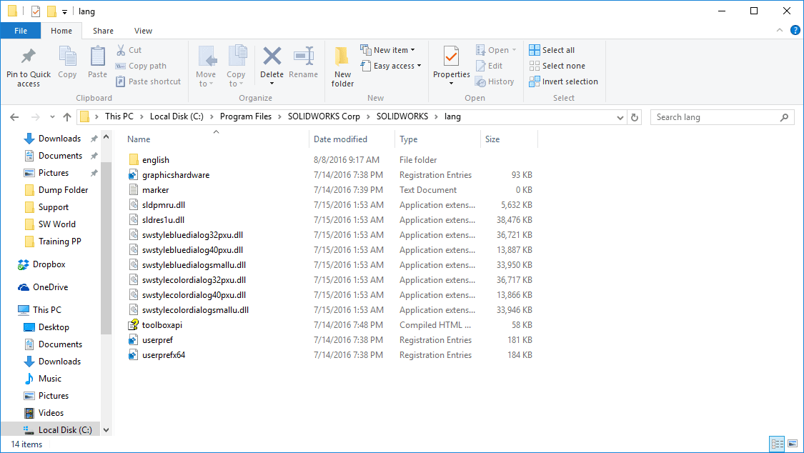 SOLIDWORKS: How to Change the Language