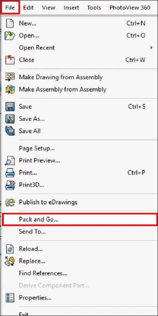 Using the ‘Pack & Go’ File Management Feature in SOLIDWORKS