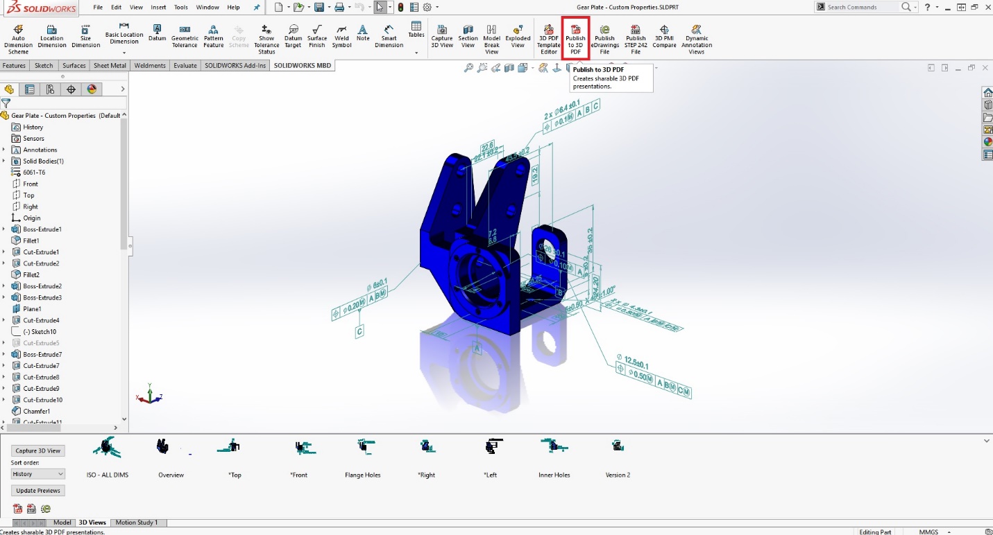 SOLIDWORKS: MBD Template Editor – Adding Custom Properties
