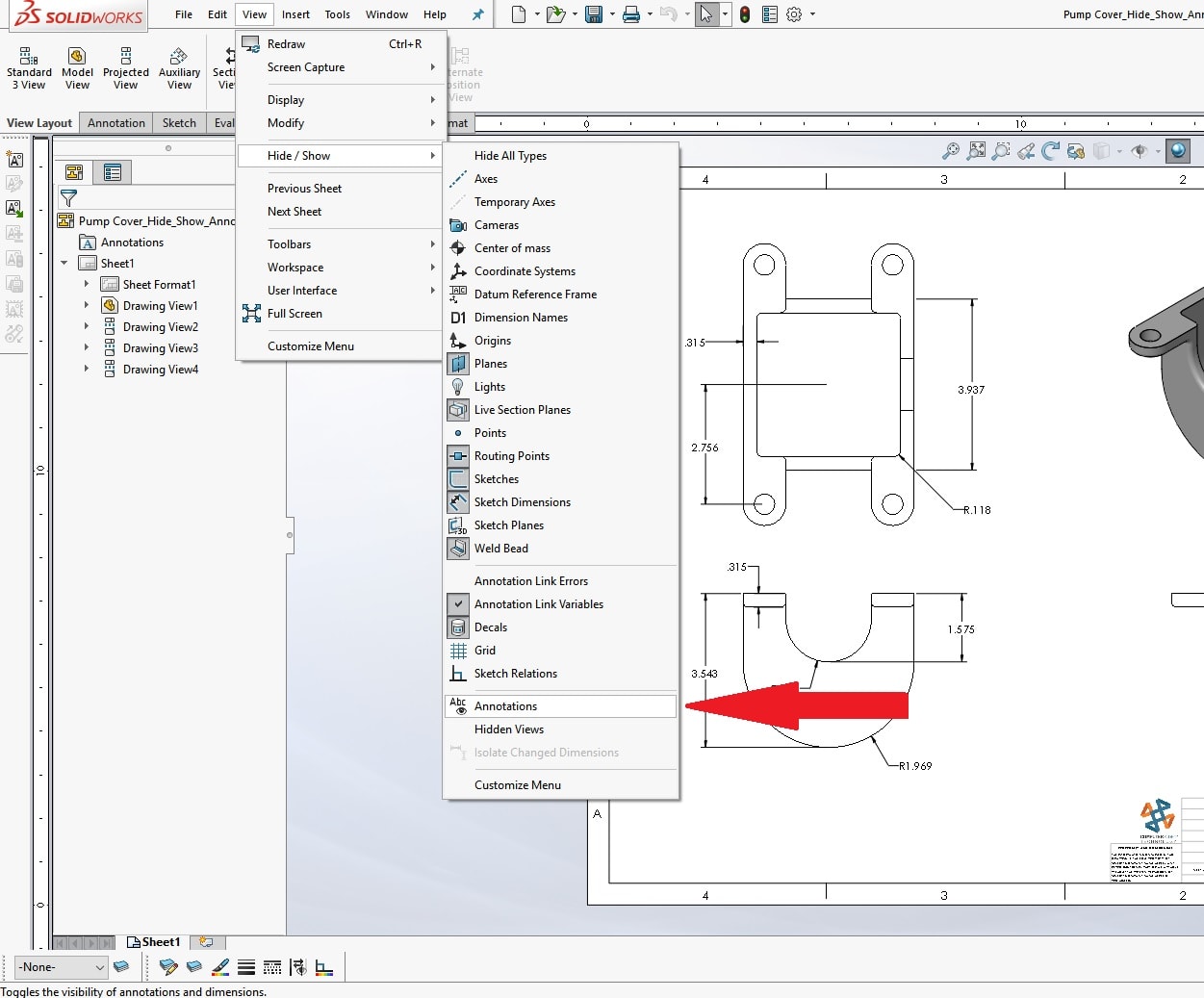 Solidworks Not Showing Dimensions When Printing - Infoupdate.org