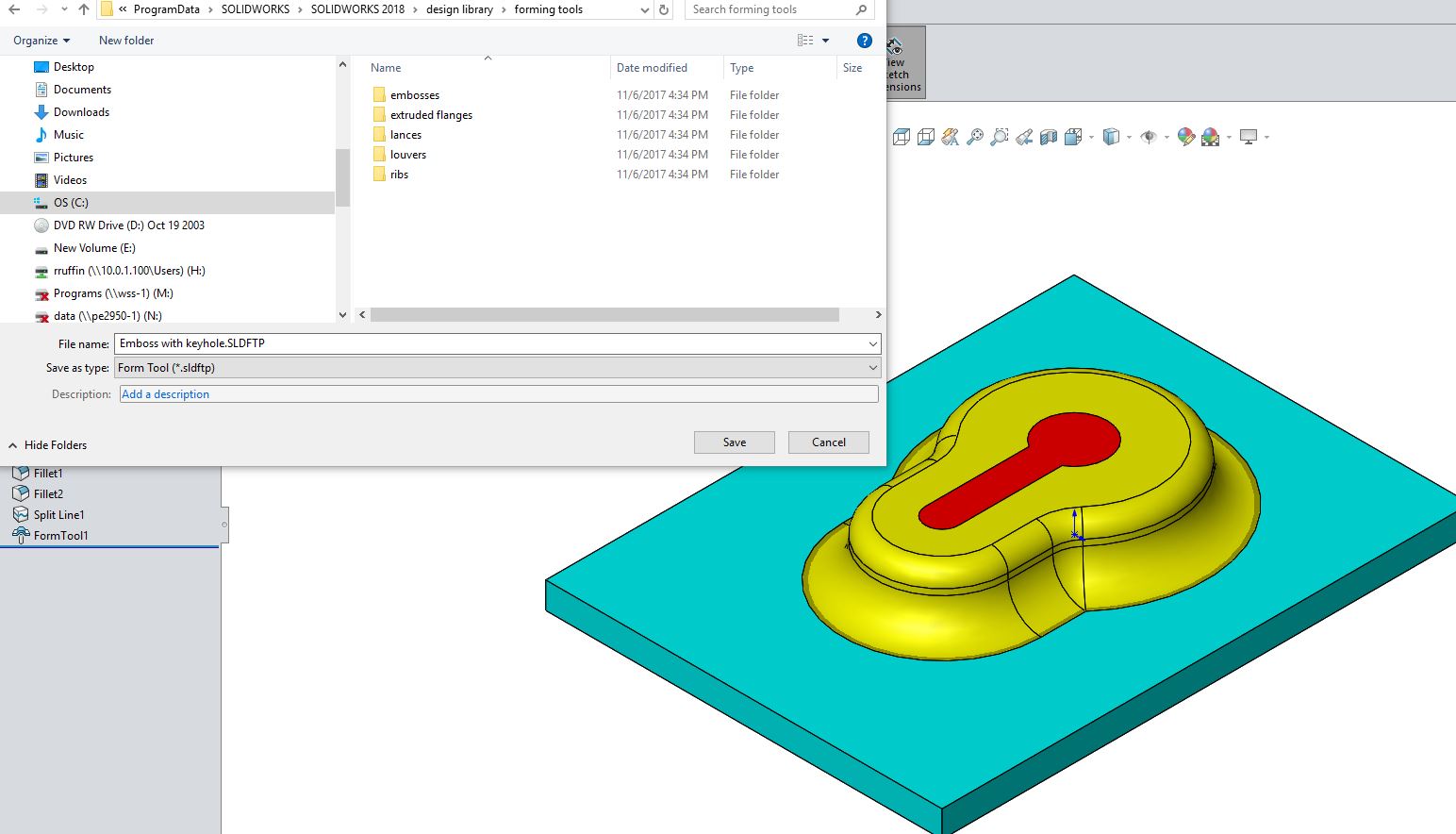 SOLIDWORKS Sheet Metal: How to Create Custom Form Tools - Computer ...