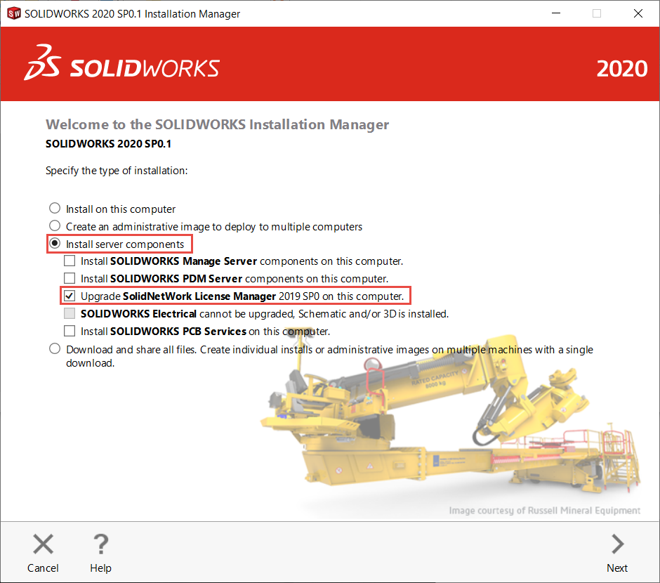 Installing or upgrading the SolidNetwork License Manager (SNL) for ...
