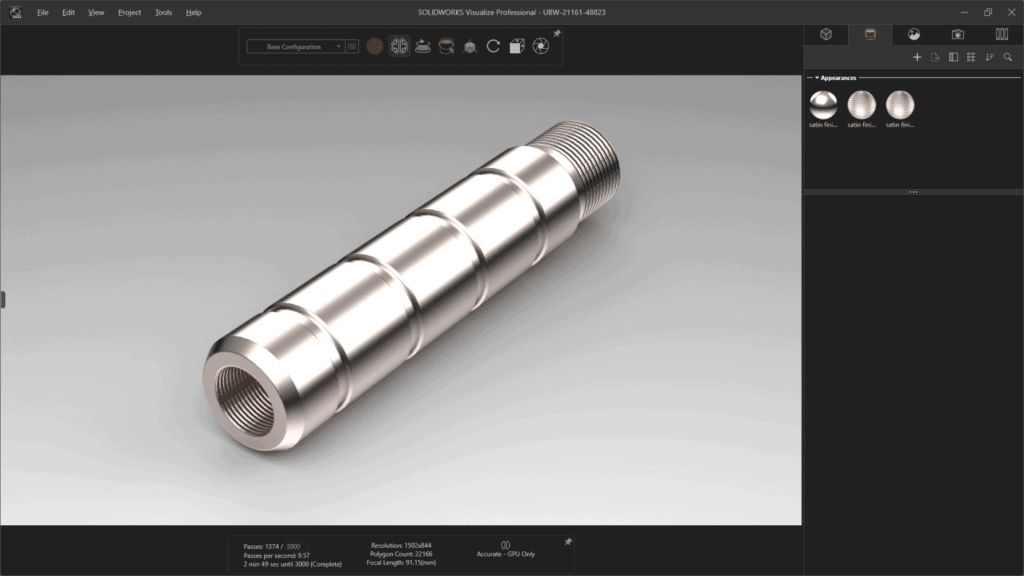 SOLIDWORKS 2022 What’s New – SOLIDWORKS Visualize – Patterns and Corner ...