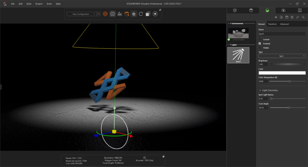 Add Volumetric Effects to Your SOLIDWORKS Visualize Professional Renders!