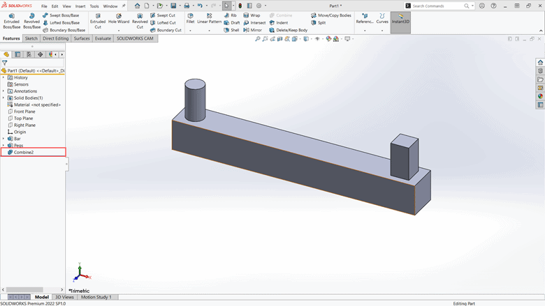 Combine vs Intersect in SOLIDWORKS - Computer Aided Technology