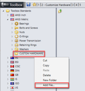 Add Custom Parts to Your SOLIDWORKS Toolbox
