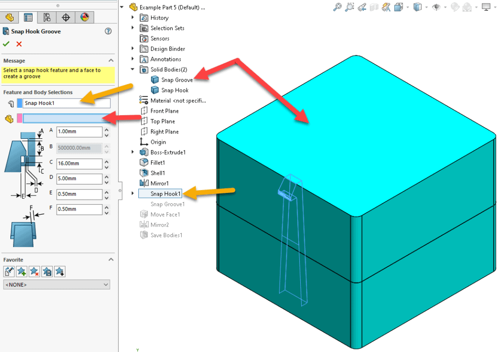 Get Snappy with Snap Hook Fastening Feature in SOLIDWORKS