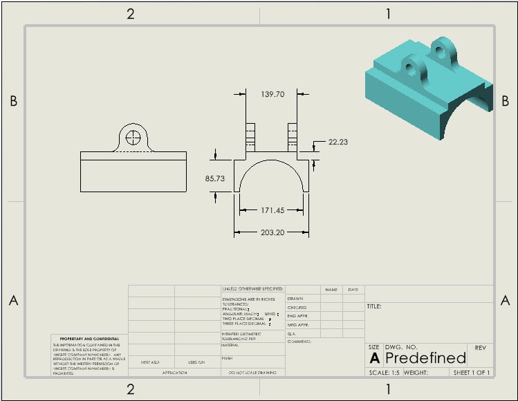 Automate Drawings With Predefined Views