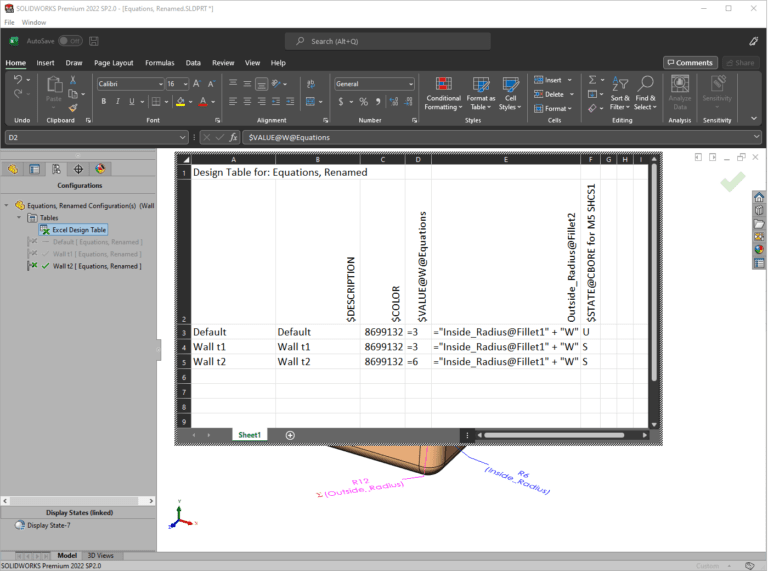 Configuring Global Variables and Equations - Computer Aided Technology