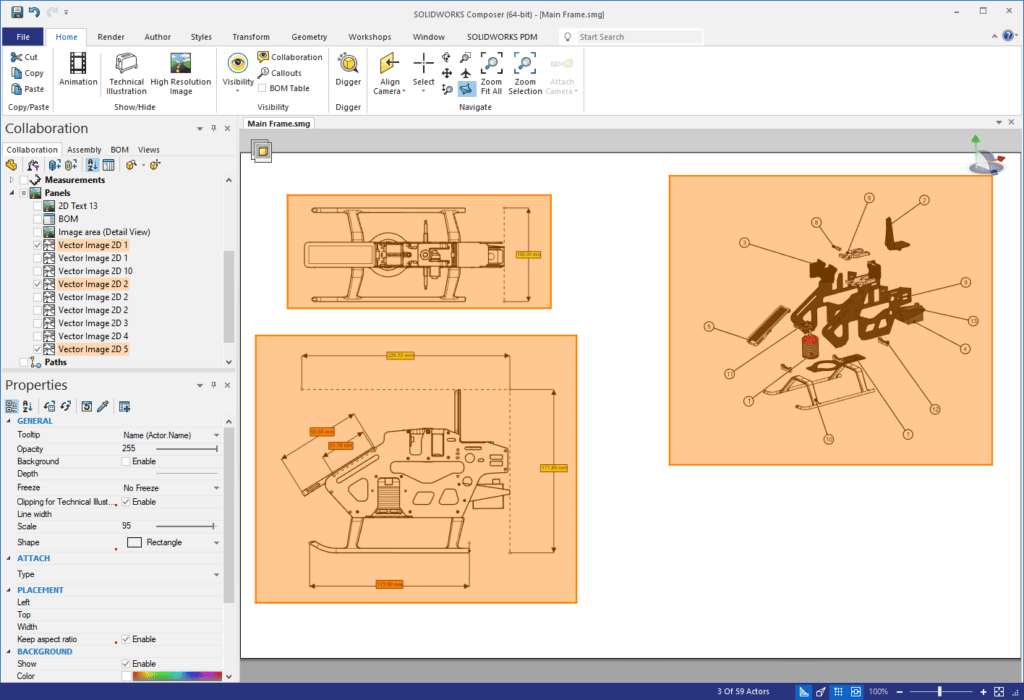 Emulating Drawings in SOLIDWORKS Composer?